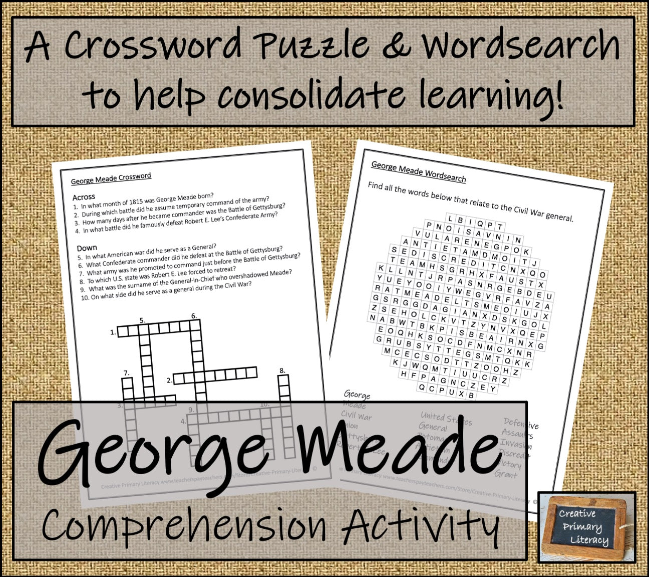 George Meade Close Reading Comprehension Activity | 5th Grade & 6th Gr ...
