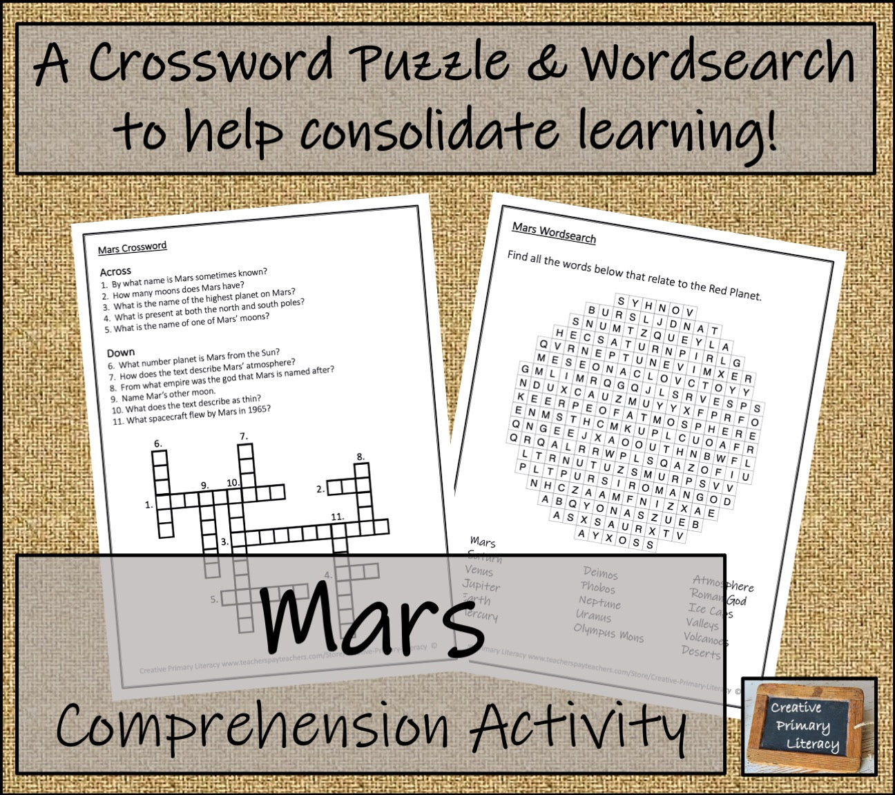 Mars The Red Planet Close Reading Comprehension Activity | 5th Grade ...