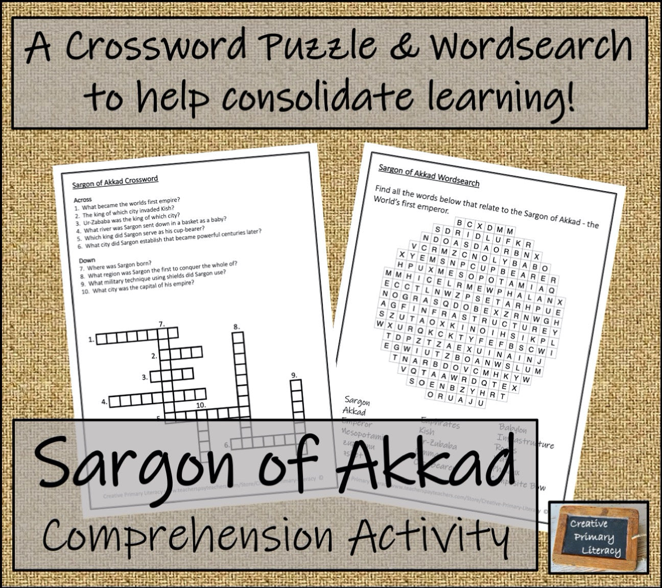 Sargon of Akkad Close Reading & Biography Bundle | 5th Grade & 6th Gra ...