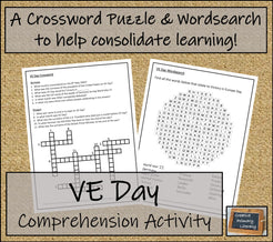 VE Day Close Reading Comprehension Activity | 3rd Grade & 4th Grade ...