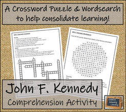 John F. Kennedy Close Reading Activity | 3rd Grade & 4th Grade ...