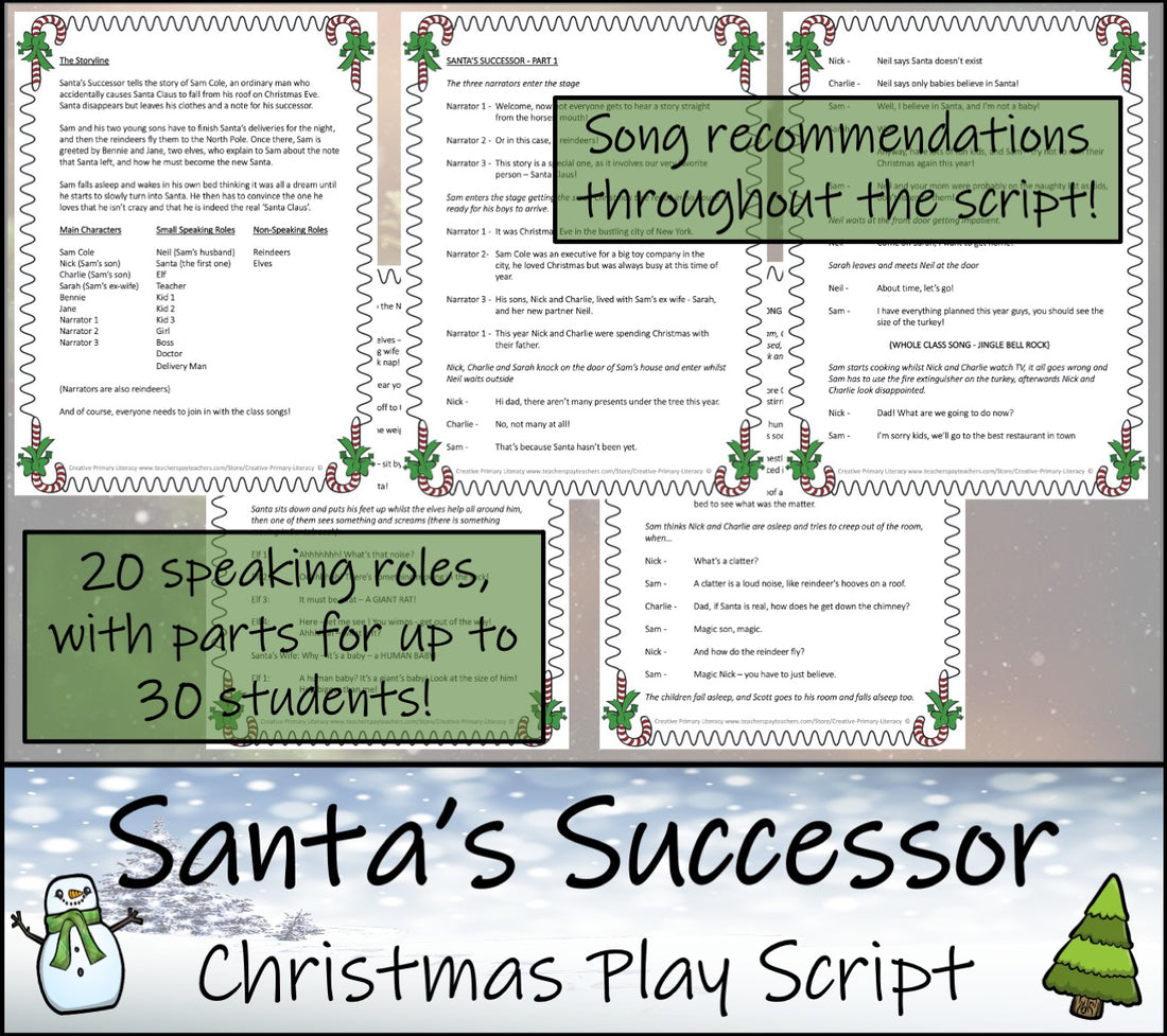 Christmas Play Script | Santa's Successor – Creative Primary Literacy