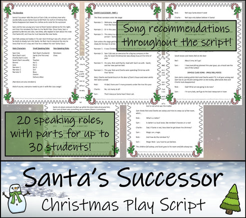 Christmas Play Script | Santa's Successor – Creative Primary Literacy