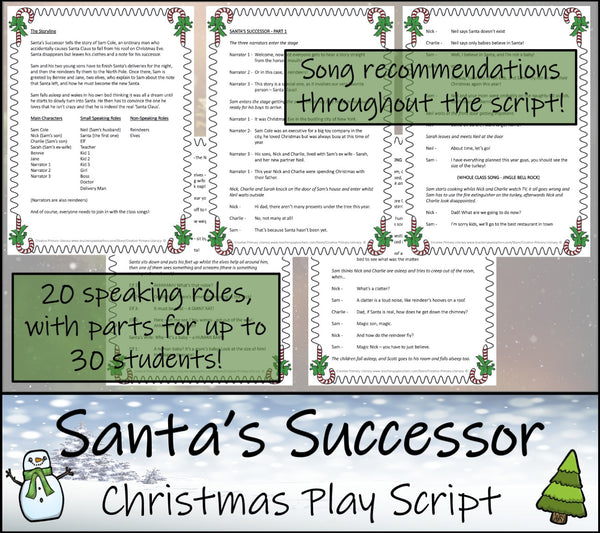 Christmas Play Script | Santa's Successor – Creative Primary Literacy