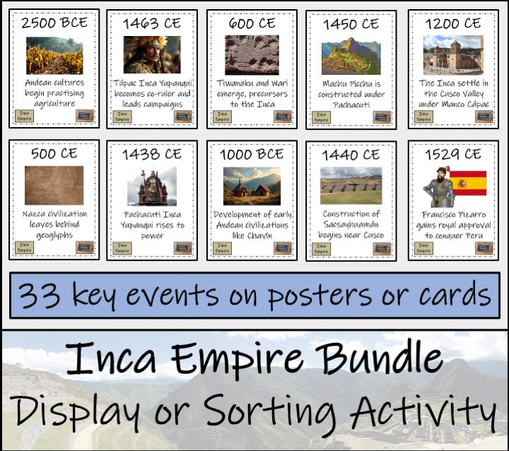 Inca Empire Mega Bundle of Activities | 5th Grade & 6th Grade ...