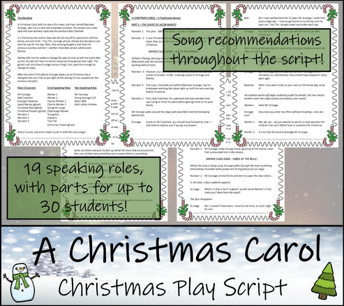 A Christmas Carol - A Traditional Version Play Script – Creative ...