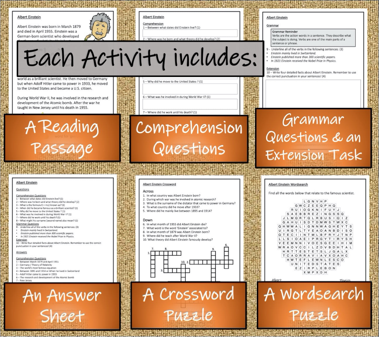 Famous Scientists 1 & 2 Close Reading Comprehension Bundles | 3rd & 4t ...