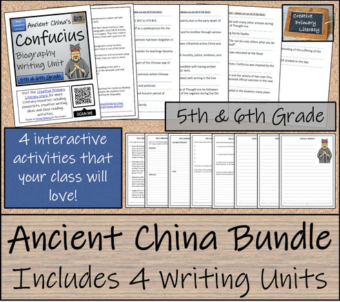 Ancient China Mega Bundle of Activities | 5th Grade & 6th Grade ...