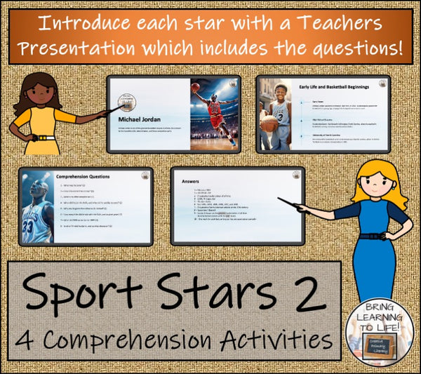 Sport Stars Volume 2 Close Reading Comprehension Bundle | 3rd Grade ...