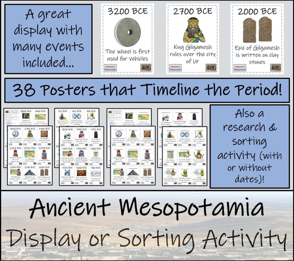 Ancient History Timeline Activity Mega Bundle – Creative Primary Literacy