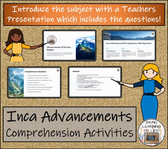 Advancements of Inca Empire Reading Comprehension Activities | 3rd & 4 ...