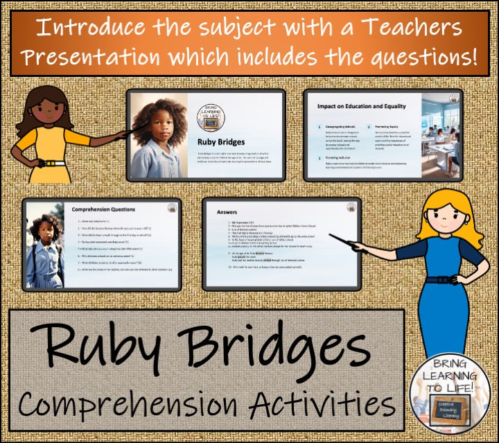 Ruby Bridges Close Reading Comprehension Activities | 3rd Grade & 4th ...