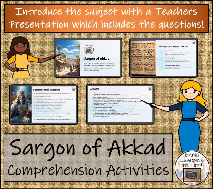 Sargon of Akkad Close Reading Comprehension Activities | 5th Grade & 6 ...
