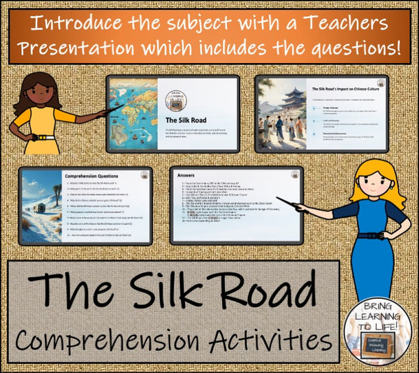The Silk Road Close Reading Comprehension Activity | 5th Grade & 6th G ...