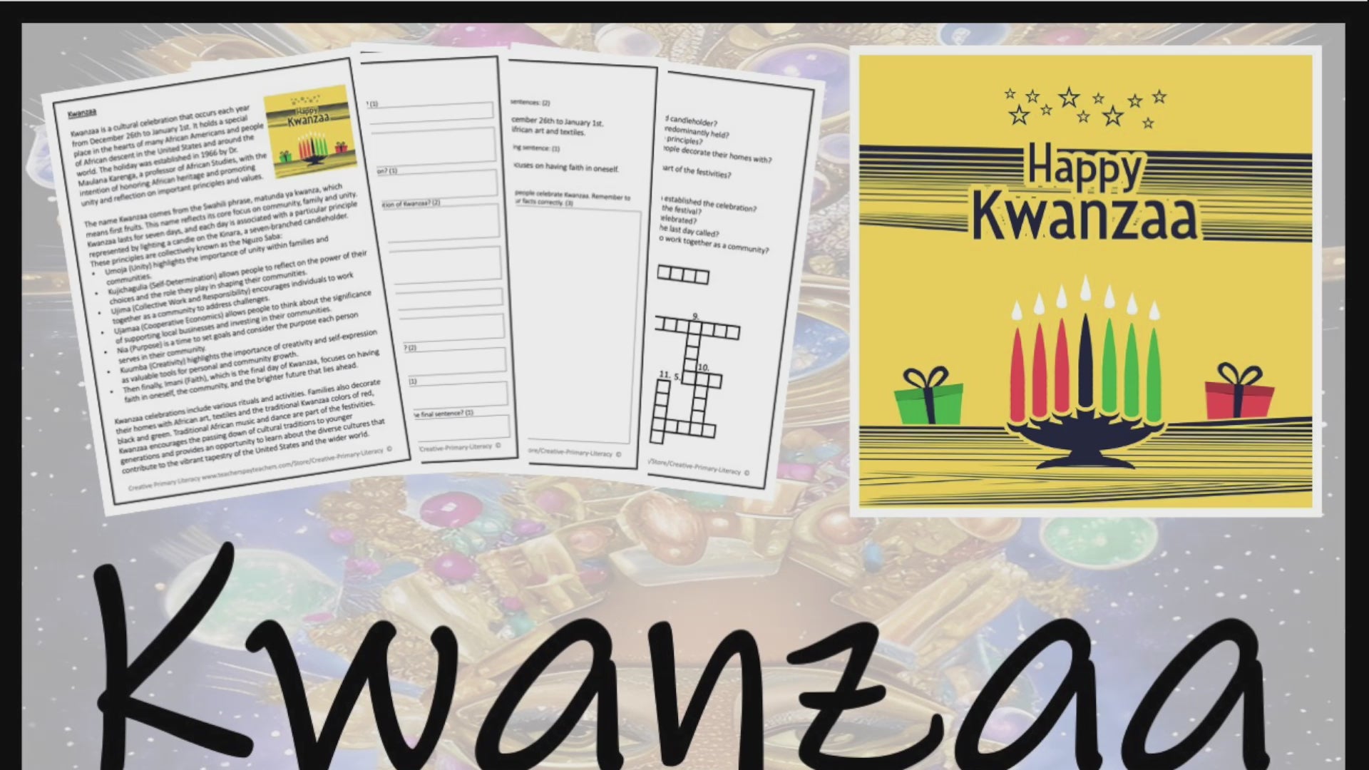 Kwanzaa Close Reading Comprehension Activities | 5th Grade & 6th Grade ...