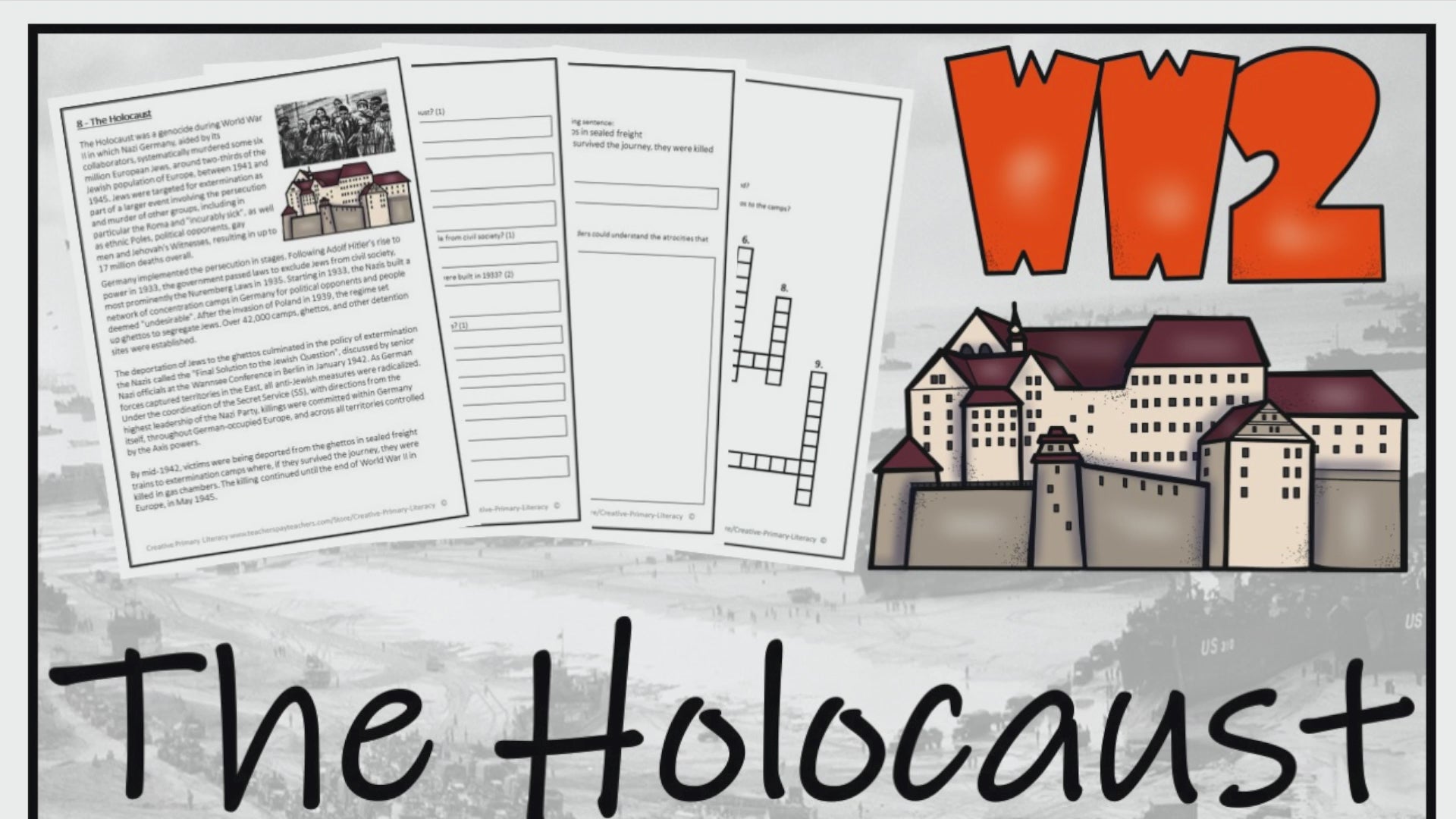 Holocaust of World War II Close Reading Comprehension | 5th Grade & 6t ...