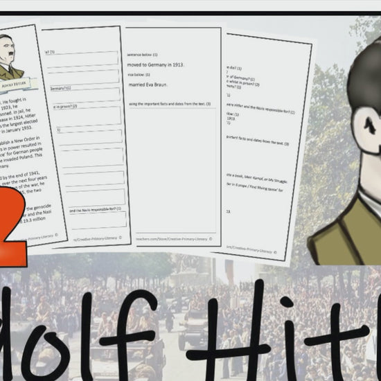 Adolf Hitler Close Reading Comprehension Activity | 5th Grade & 6th Gr ...