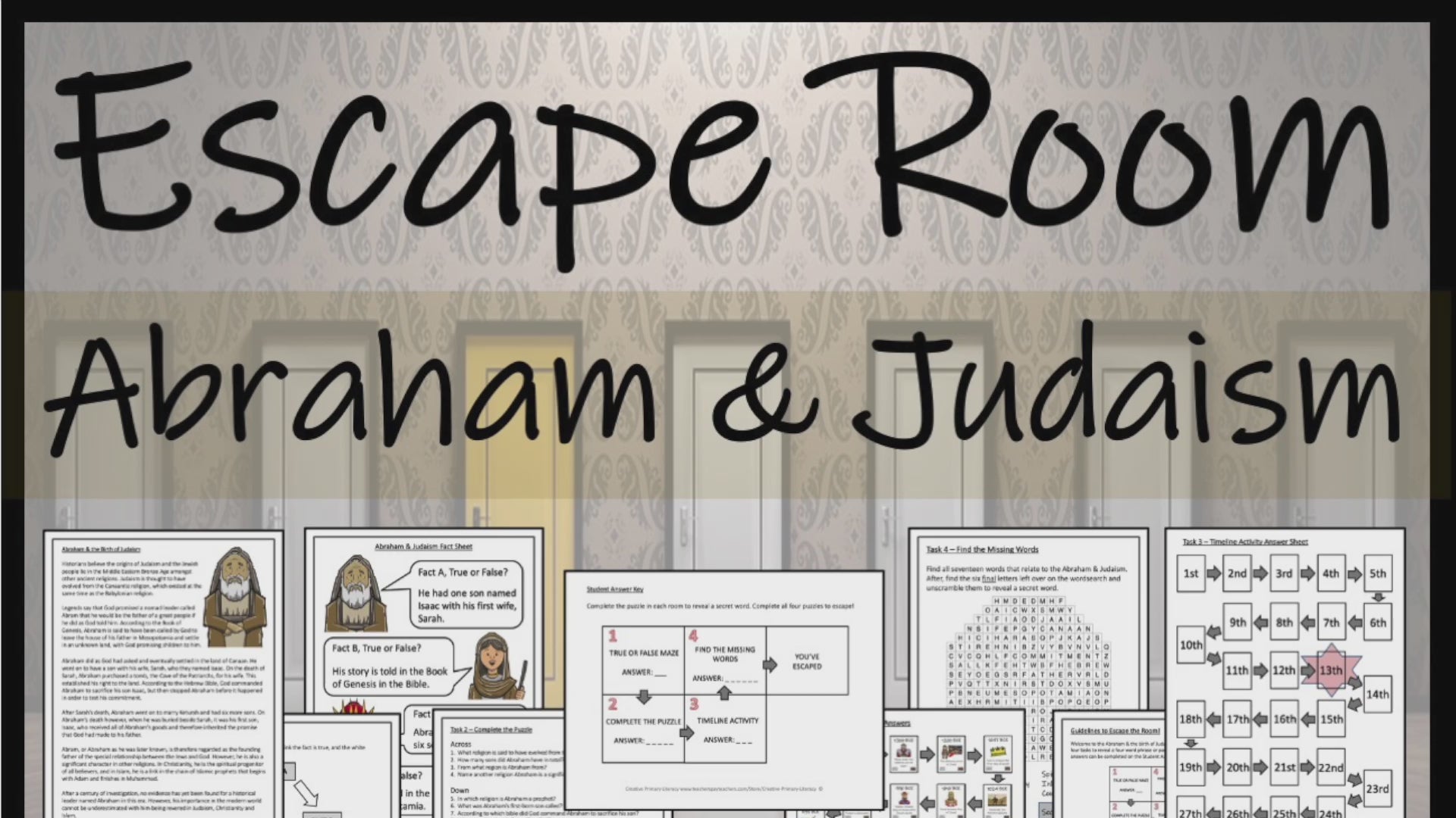 Abraham and the Birth of Judaism Escape Room Activity – Creative ...