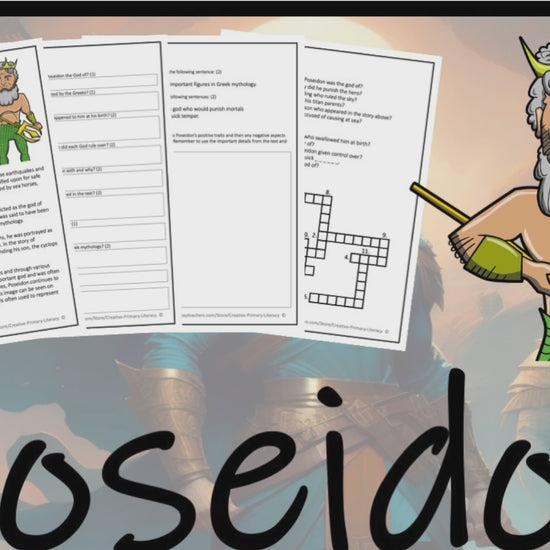Poseidon Close Reading Comprehension Activity | 5th Grade & 6th Grade ...