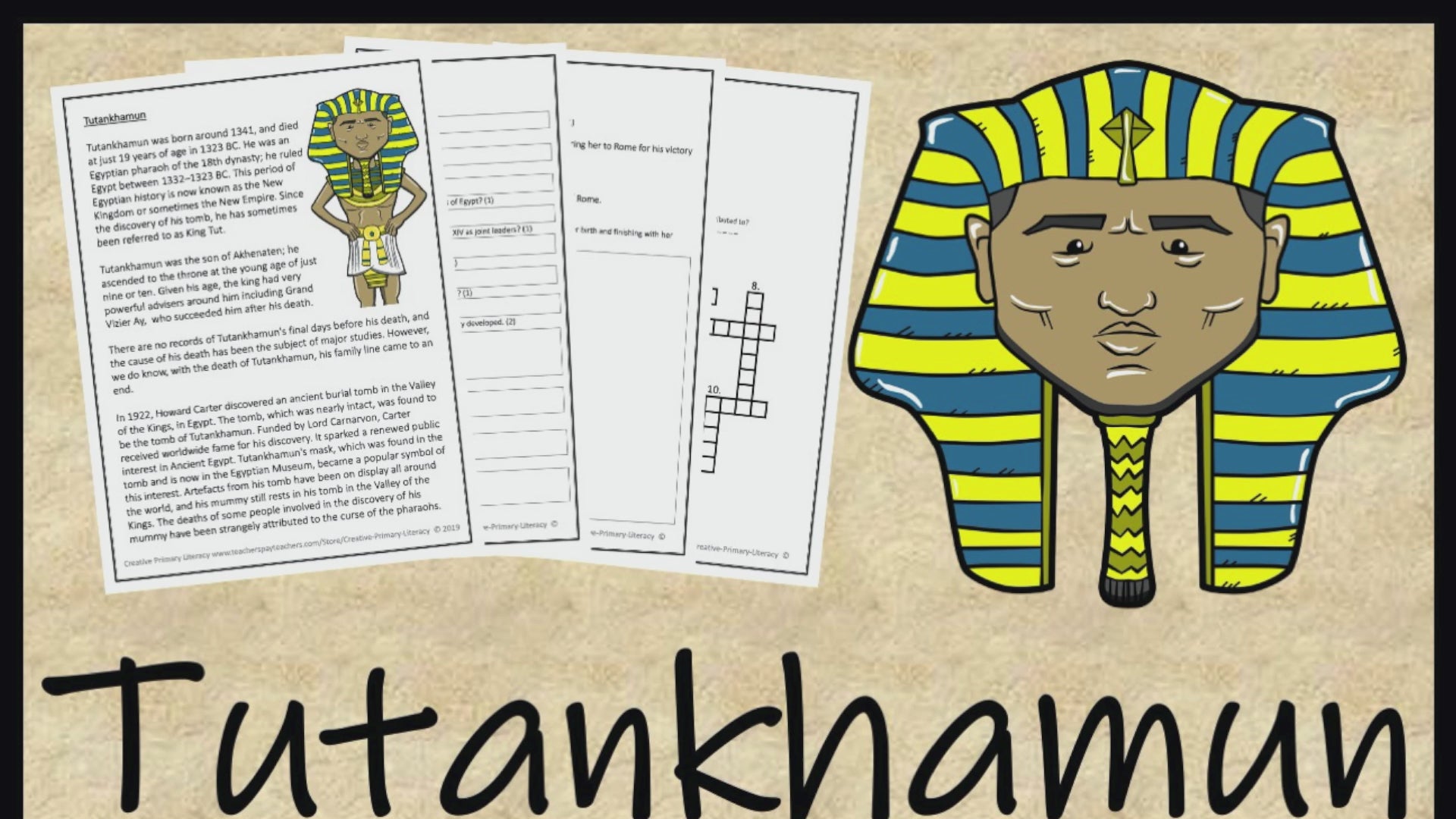 Tutankhamun Close Reading Comprehension Activity | 5th Grade & 6th Gra ...