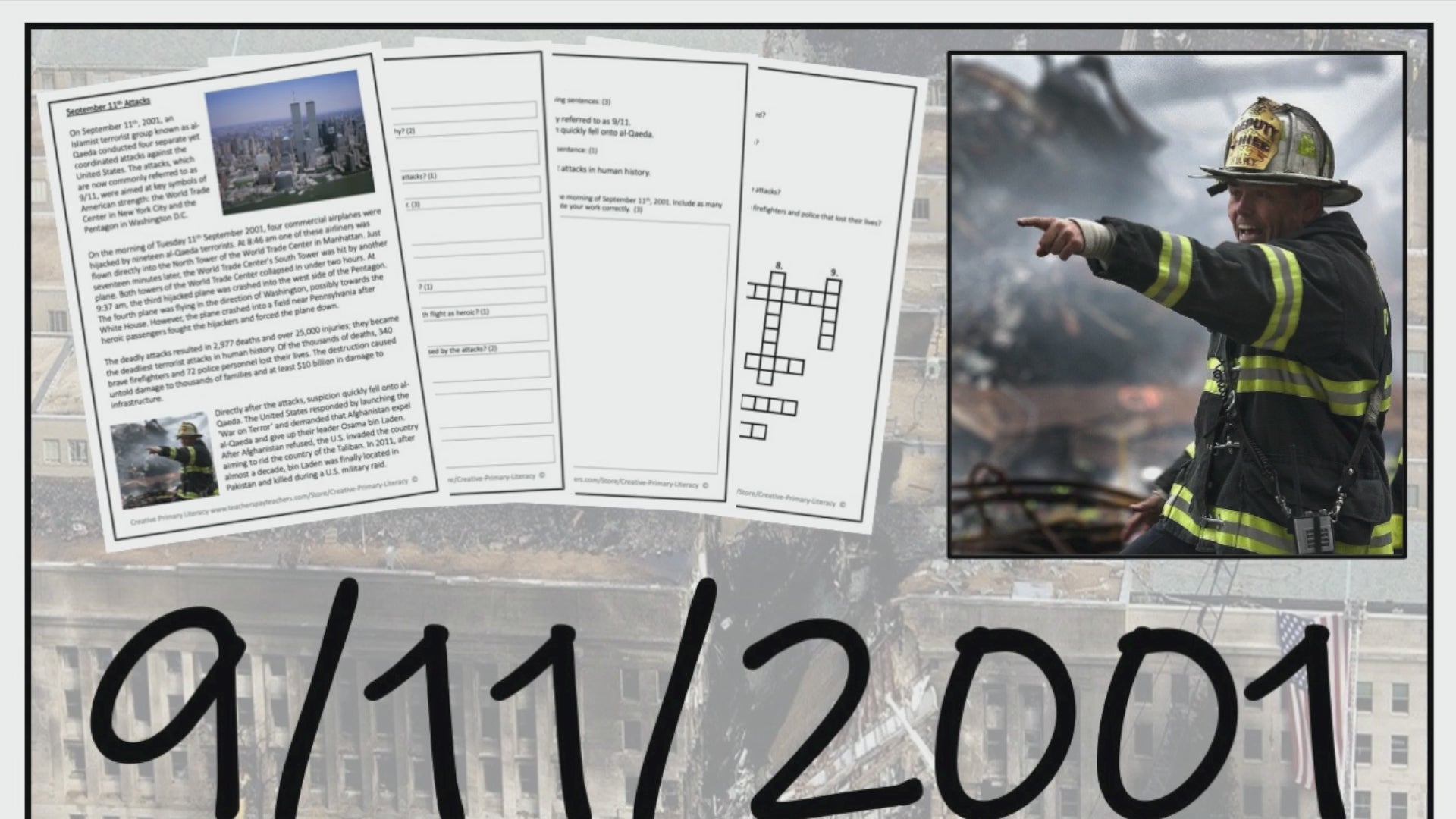 9/11 Terrorist Attacks Close Reading Comprehension | 5th Grade & 6th G ...