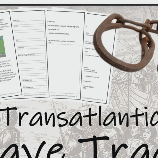 Transatlantic Slave Trade Close Reading Comprehension Activity | 5th ...
