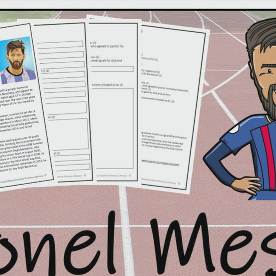 Lionel Messi Close Reading Comprehension Activity | 5th Grade & 6th Gr ...