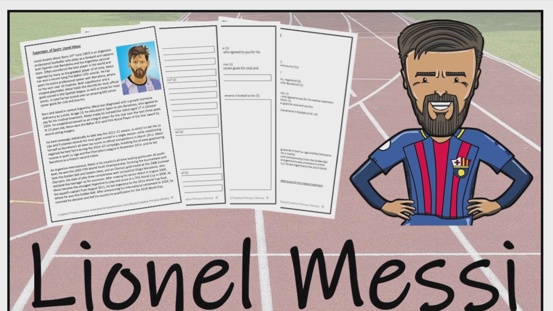 Lionel Messi Close Reading Comprehension Activity | 5th Grade & 6th Gr ...