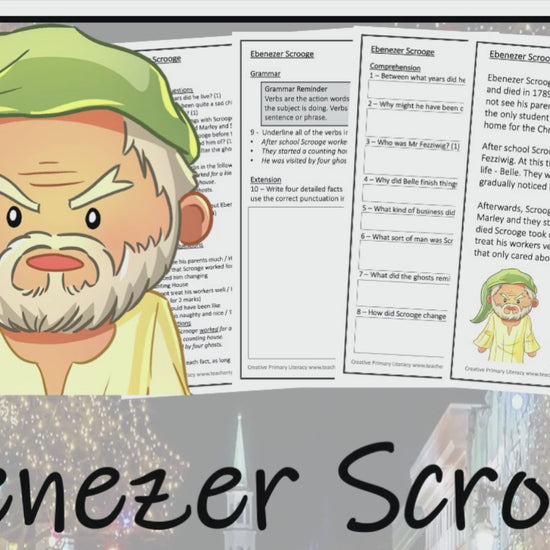 Ebenezer Scrooge Close Reading Comprehension Activity | 3rd Grade & 4t ...