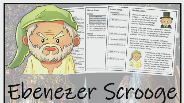 Ebenezer Scrooge Close Reading Comprehension Activity | 3rd Grade & 4t ...